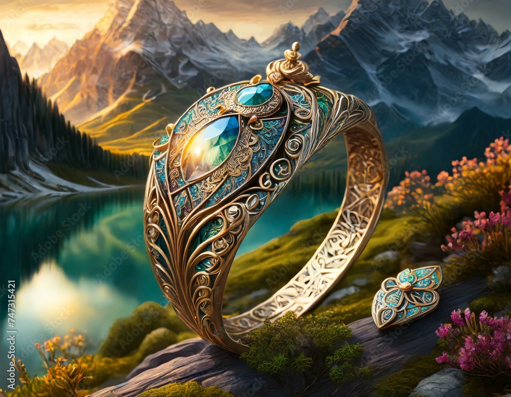 Beautiful women with necklace and earrings . The main inspirations for ...