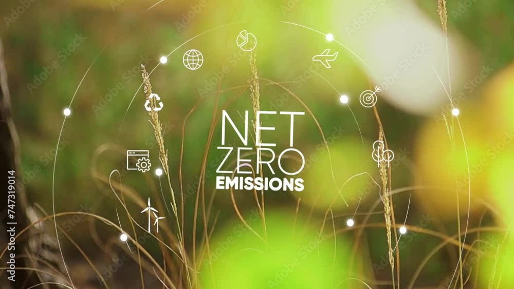 Net zero 2050. Carbon neutral concept. Net zero greenhouse gas ...