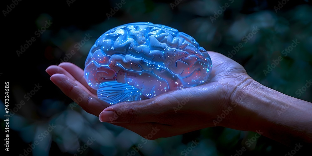 Embracing the Illuminated Brain: Symbolizing Wisdom and Mental ...