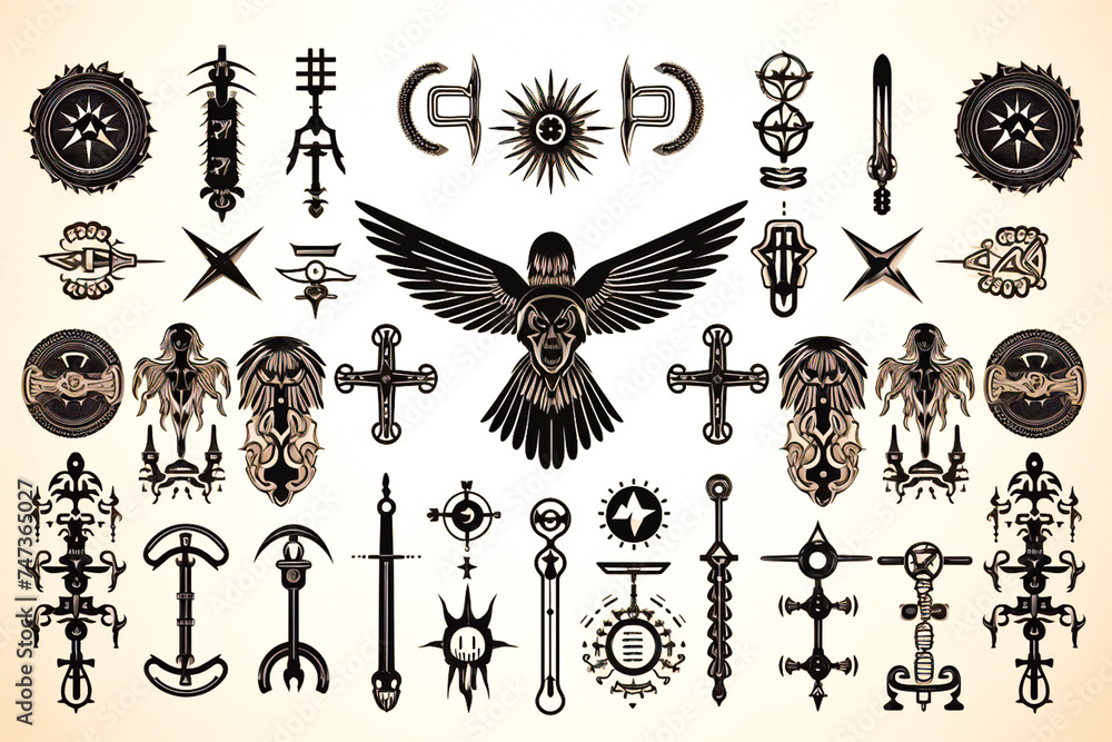 Unique medical symbol design in cobra style. Bold and attractive black ...