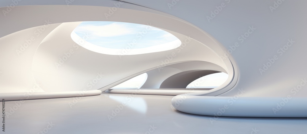 A computer mouse is positioned on top of a sleek desk surface ...