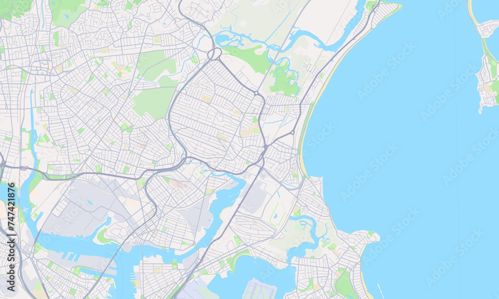 Revere Massachusetts Map, Detailed Map of Revere Massachusetts Stock Illustration | Adobe Stock