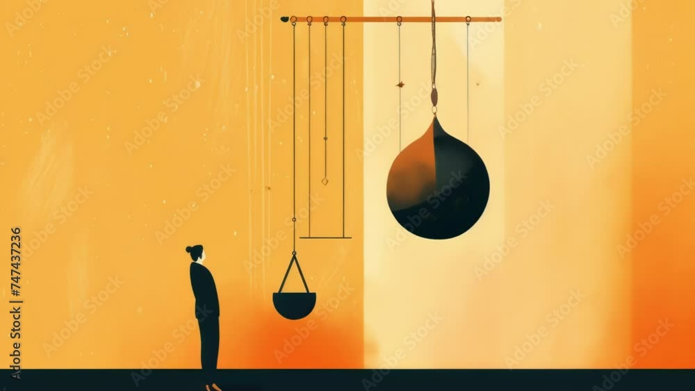 An image of a person holding a pendulum with the pendulum swinging from ...