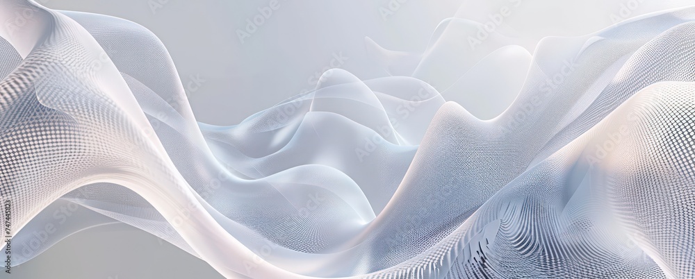 art template seamless white wave background, in the style of animated ...