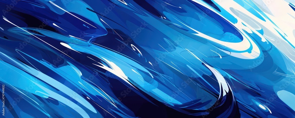 speed vector illustration with blue swivel backgrounds, in the style of ...