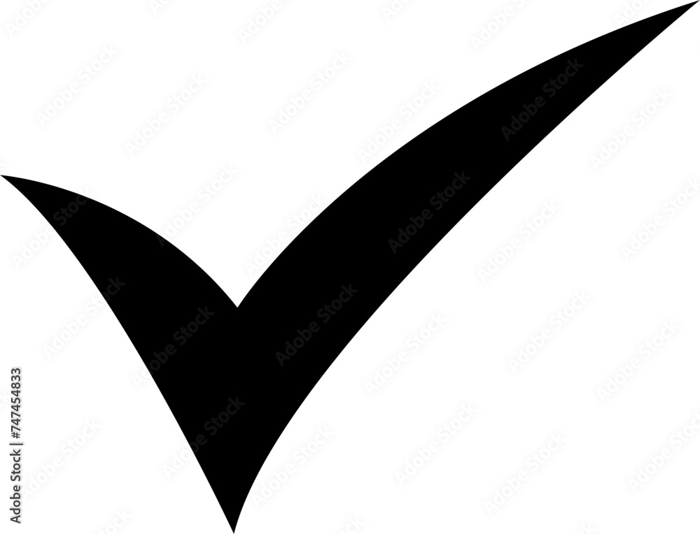 Check mark icon symbol vector. Simple check mark. Quality sign icon ...
