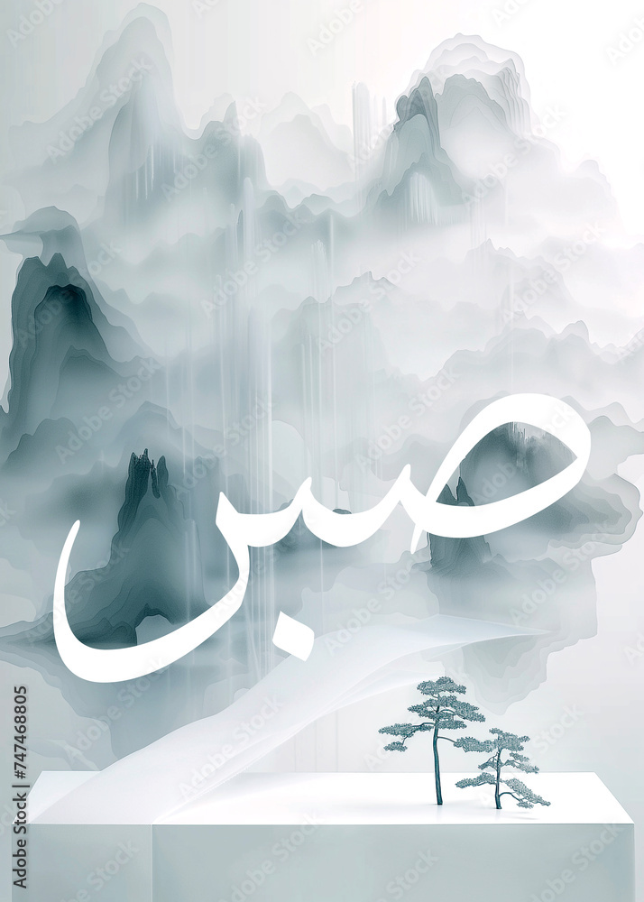 Sabr written in Arabic which translates to "Patience".Gallery set ...