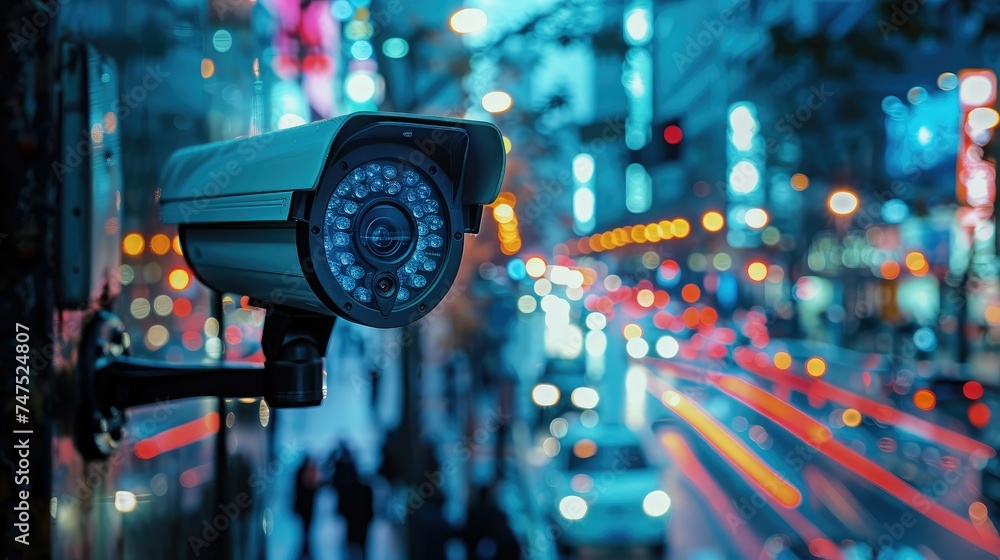 cctv city street security camera surveillance system for motion and ...