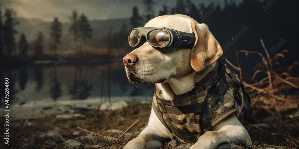 A cute dog with eyes looking at camera,Aviator Pup Dog Pilot in Flight ...
