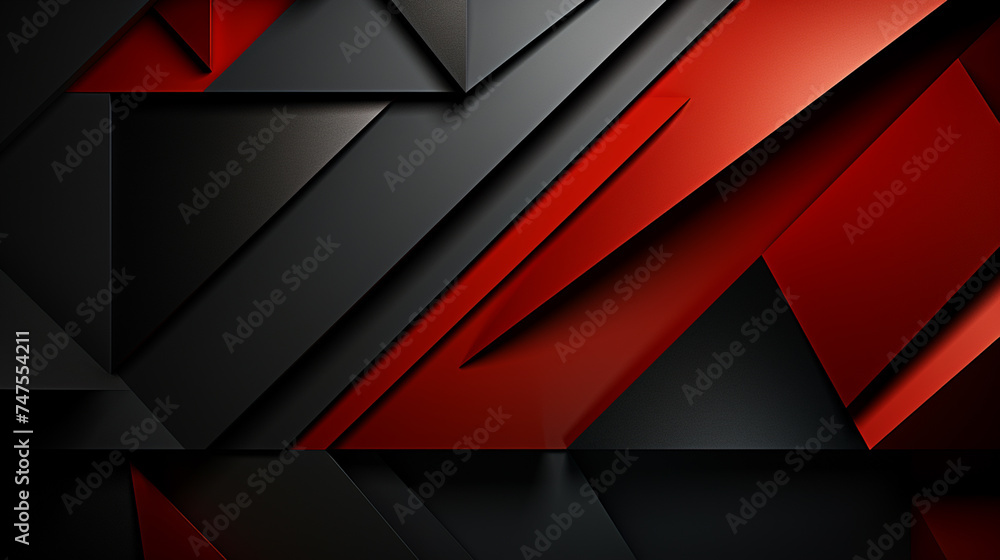 abstract black and red paper background, frame template layout design ...