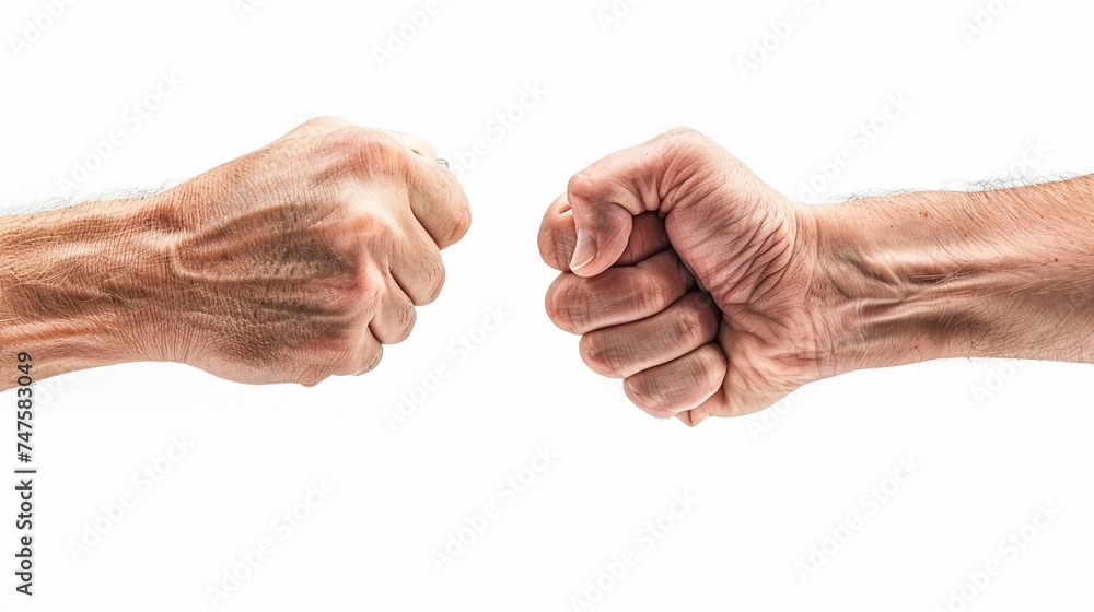 Friendship, team, good work. Multicultural friends giving fist bump to ...