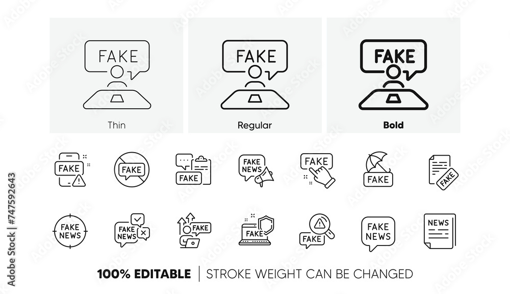 Social media propaganda, Newspaper, Conspiracy of truth. Fake news line ...