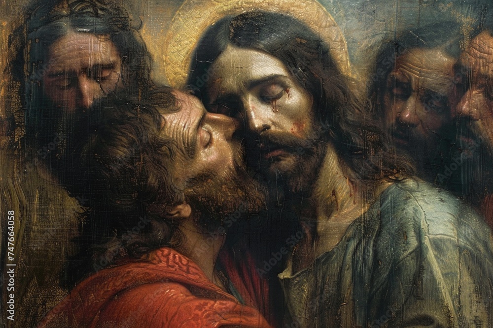 The Kiss Of Judas Dramatic Portrayal Captures Biblical Betrayal