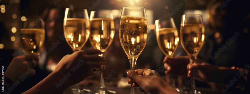 Cheers and Celebrations: A Joyful Gathering of Friends Toasting with ...