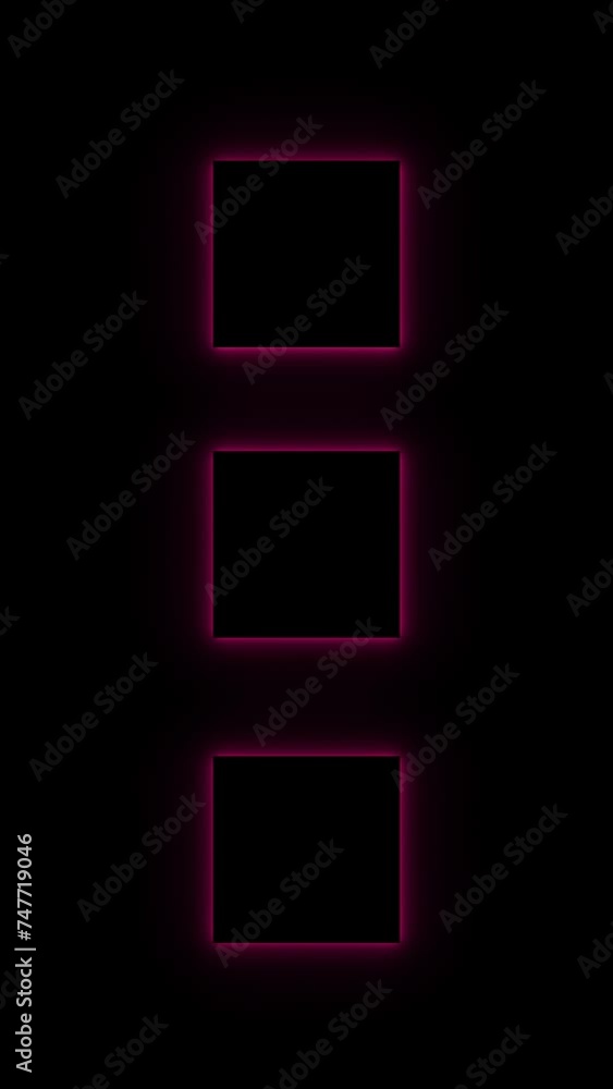 vertical background animation. abstract animation of neon lights ...