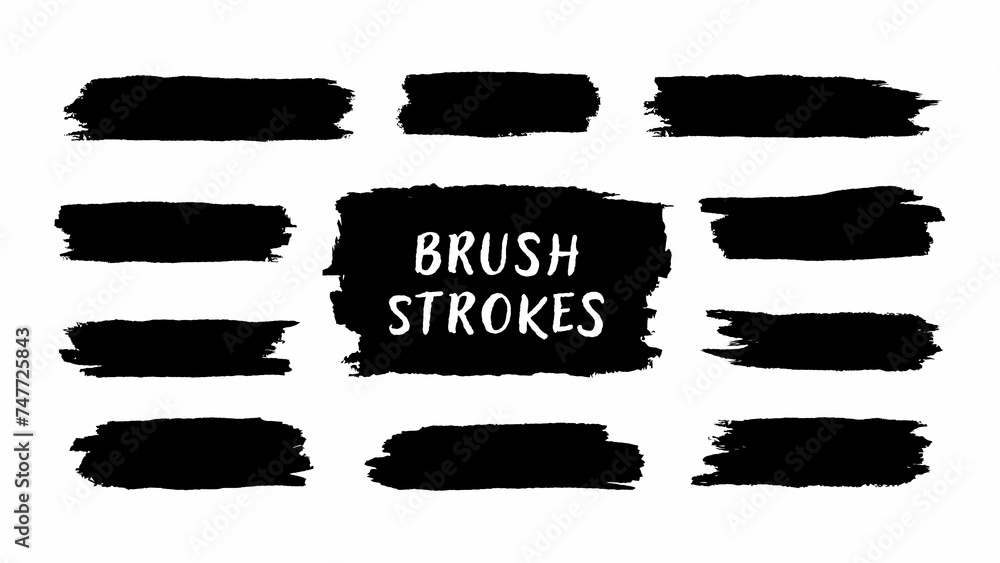 Animated Brush Stroke & paintbrush Overlays Stock Template | Adobe Stock