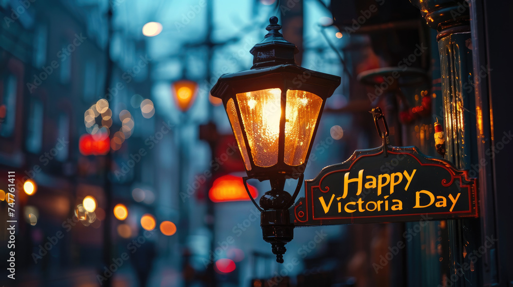 Happy Victoria Day, Victorian streetlamp evokes nostalgic ambiance ...