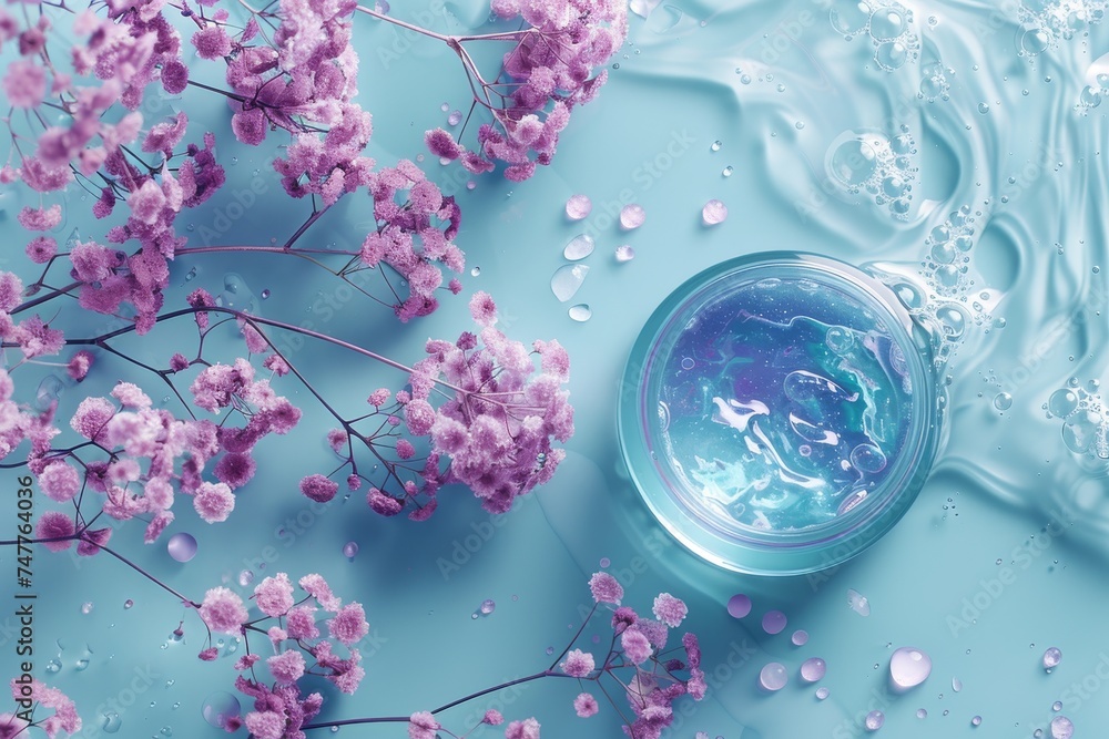 Facial pot skin care cream. Skincare treatment products: face lotion ...