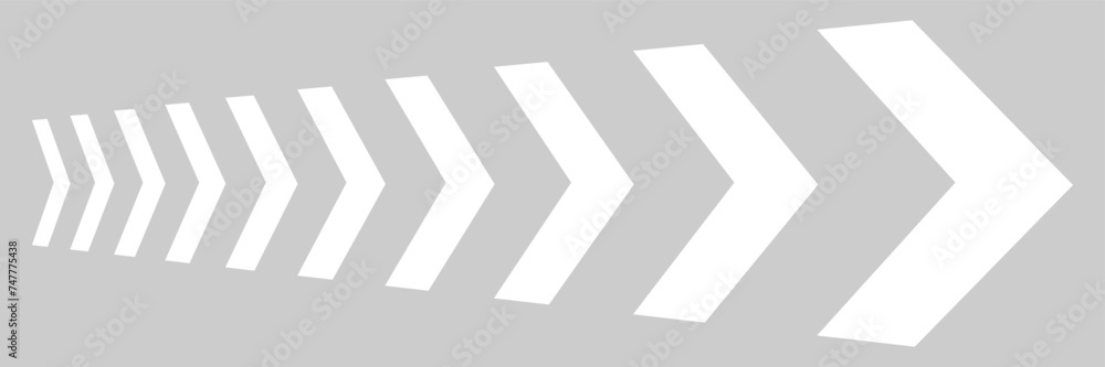 Arrow icon. Set black arrows symbols. Blend effect. Vector isolated on ...
