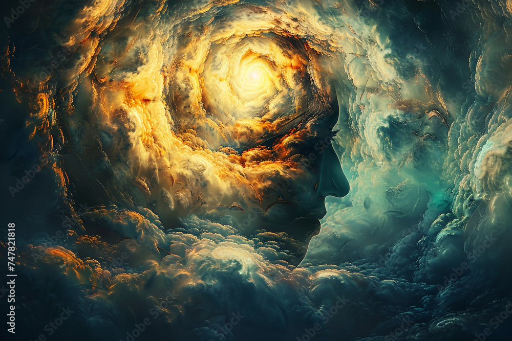 Artistic visualization of a phase shift effect around a human ...