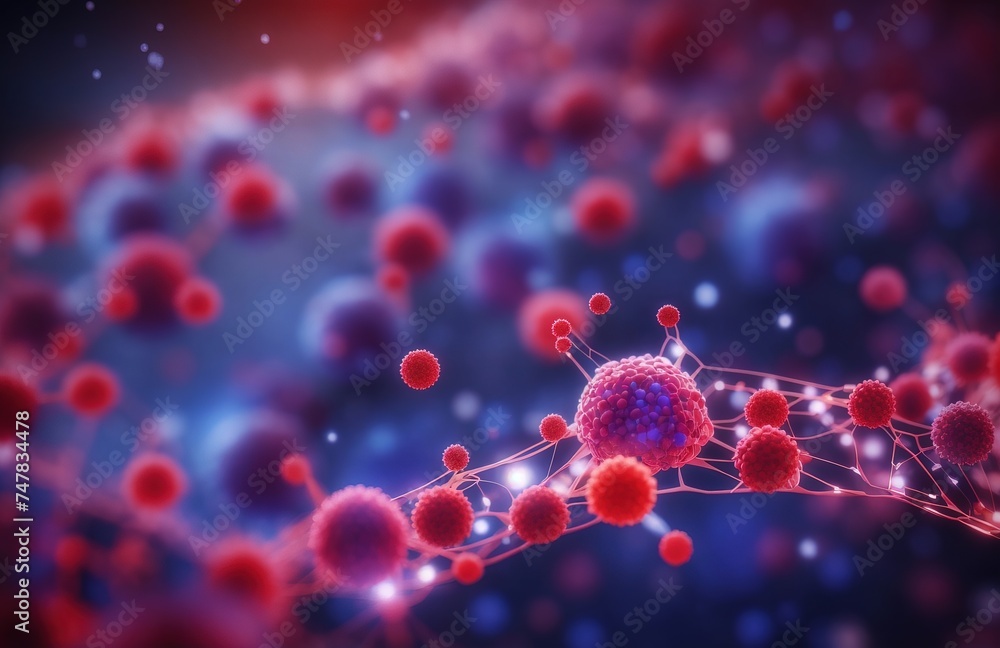 Tumor background with cancer cells Stock Illustration | Adobe Stock