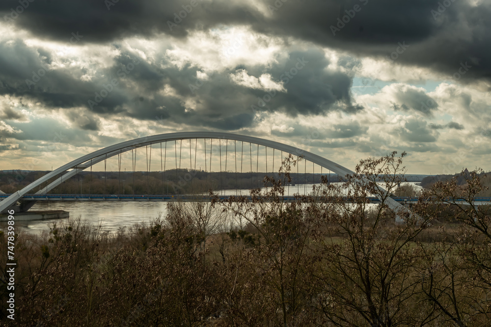 krajobraz, drzew, charakter, woda, niebo, jezior, rzeka, drzew, bory ...