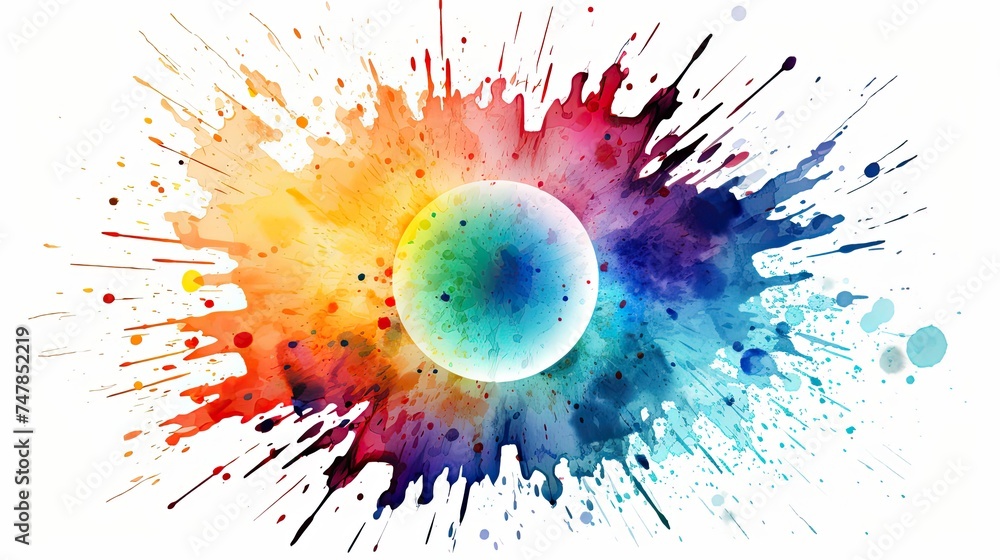 In a symphony of contrasts, blue and orange hues converge in an ...