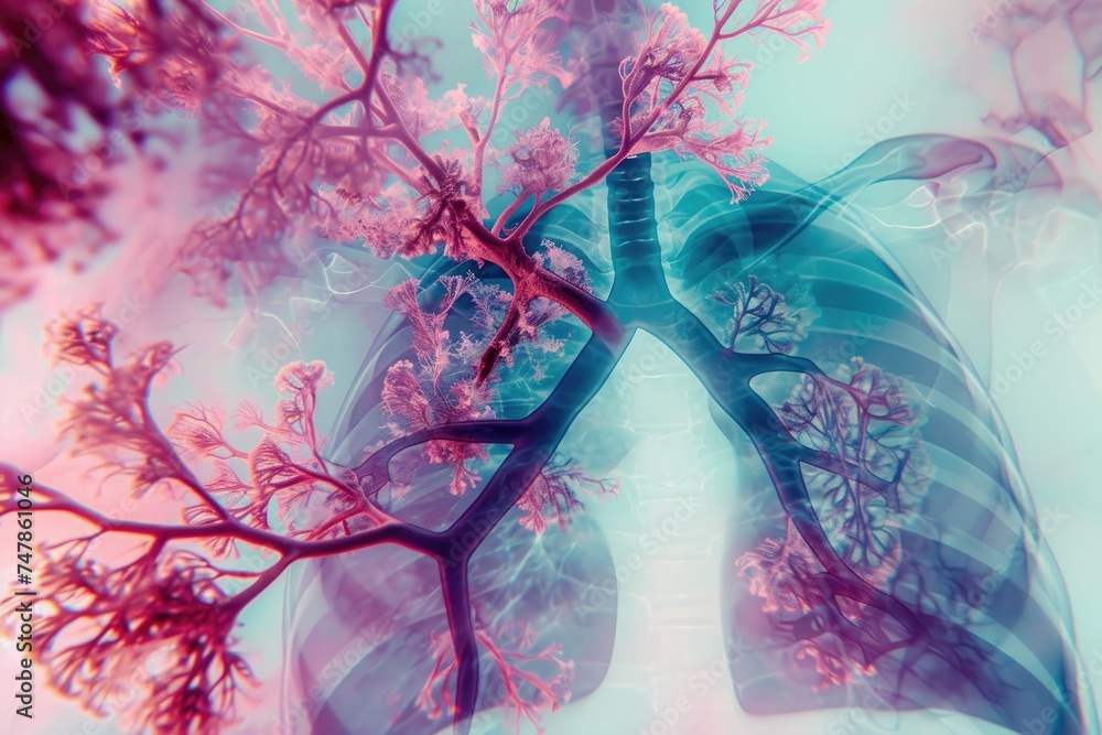 A computer-generated image showing the intricate connection between ...