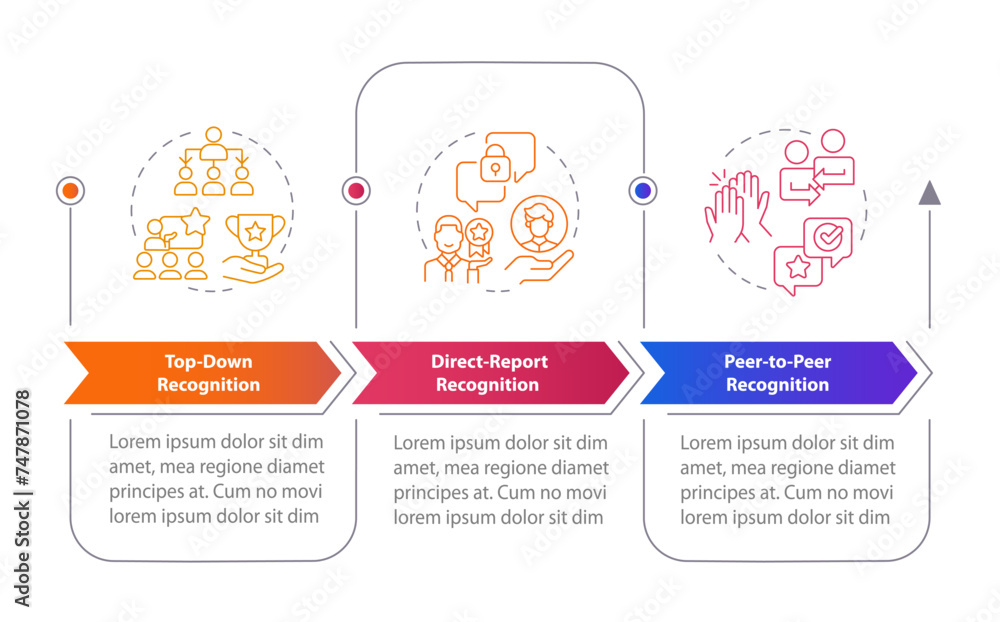 Employee recognition forms rectangle infographic template. Data ...