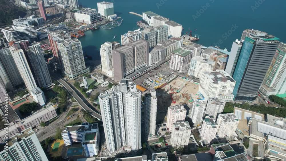 Chai Wan,Siu Sai Wan, Heng Fa Chuen, a seaside residential area with ...