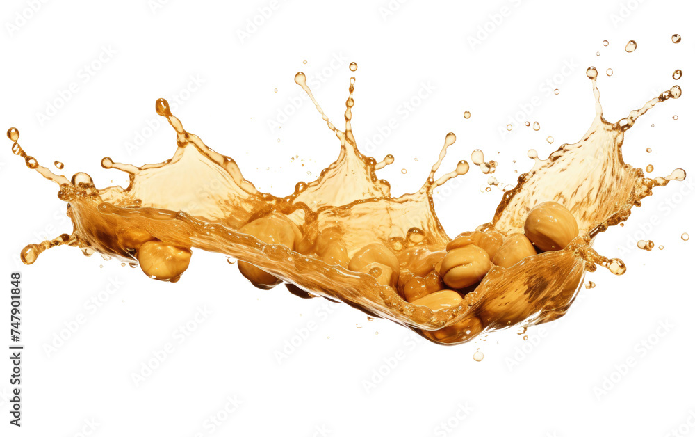 Nuts Splashing in Water. A splash of water featuring mixed nuts in ...