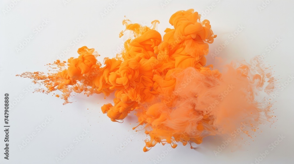 Colorful orange smoke cloud for excellent backgrounds easy to edit and ...