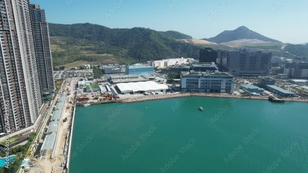 Hong Kong Tseung Kwan O Cross Bay Link Prefabricated steel arch bridge ...