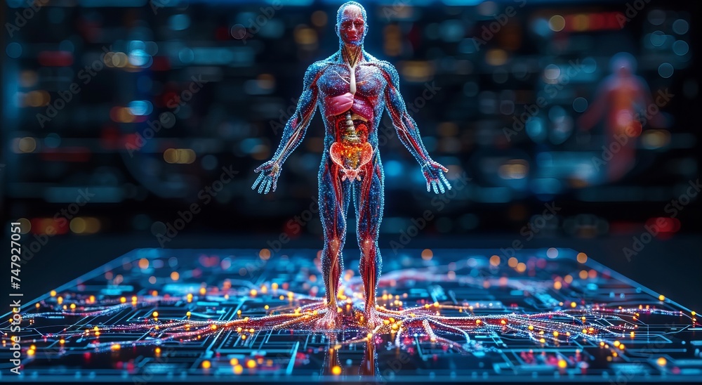 Medical education chart of biology for human body Human Anatomy Stock ...