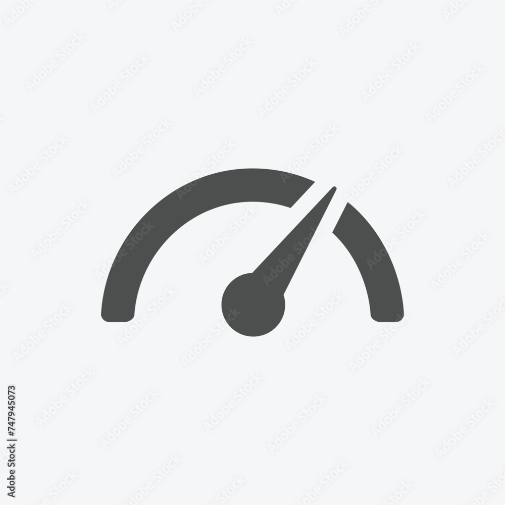 Speedometer, tachometer icon. Speed indicator sign. Internet car speed ...