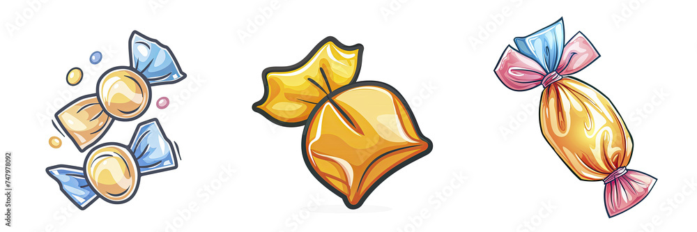 Candy Wrapper Cartoon , Isolated Transparent Background Images Stock ...