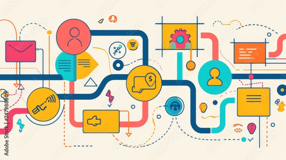 Create a simple and effective infographic illustrating the key stages ...