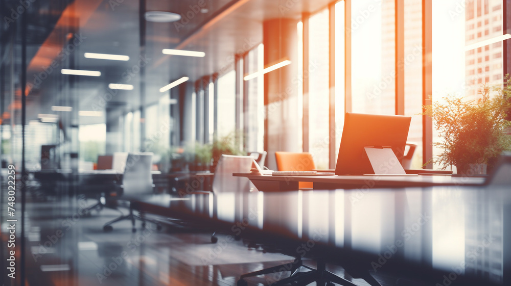 blurred empty office background. Stock Illustration | Adobe Stock