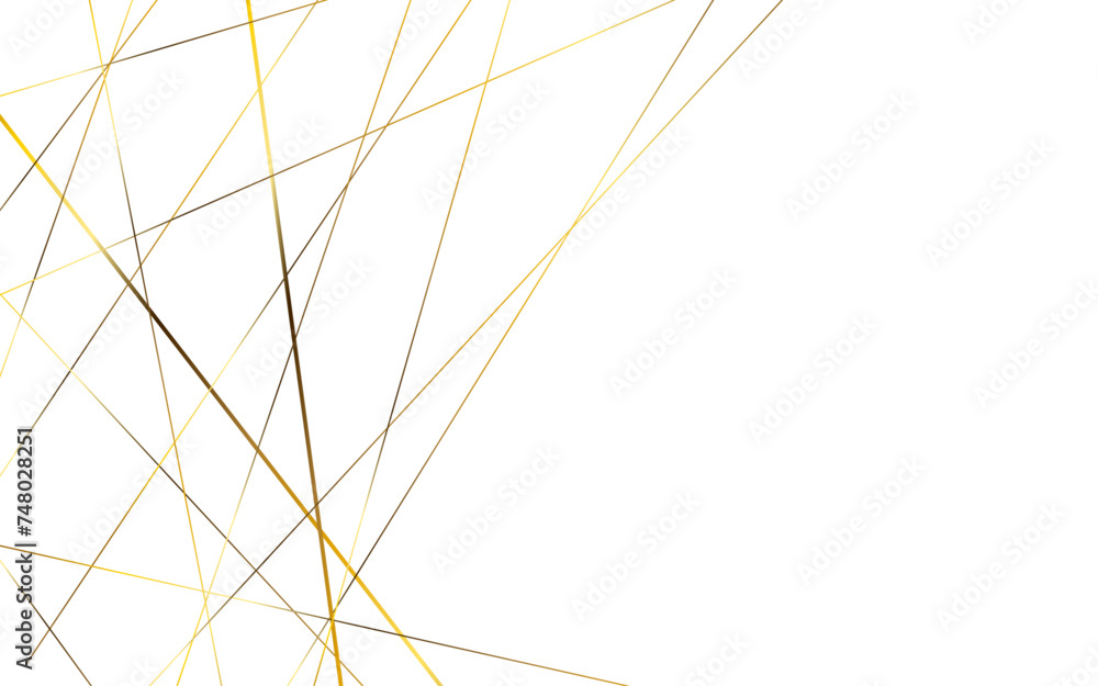 Seamless luxury geometric premium golden random chaotic lines on ...