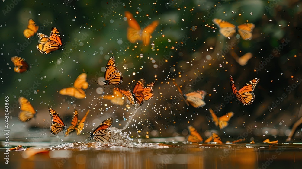 Monarch butterflies on migration, a stunning natural phenomenon ...