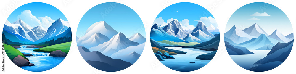 Tundra clipart collection, vector, icons isolated on transparent ...