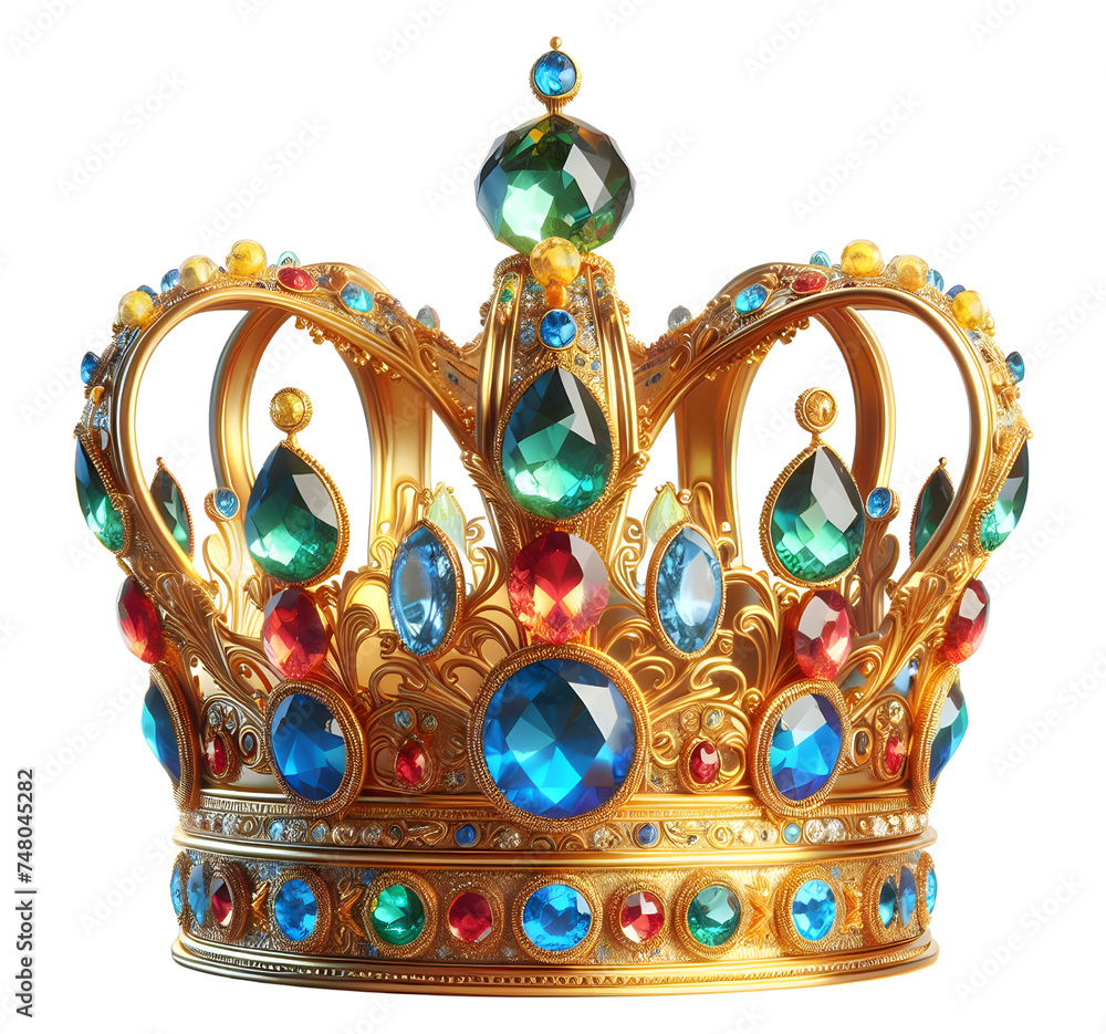 Gorgeous jeweled king crown png queen crown png royal coronation crown ...