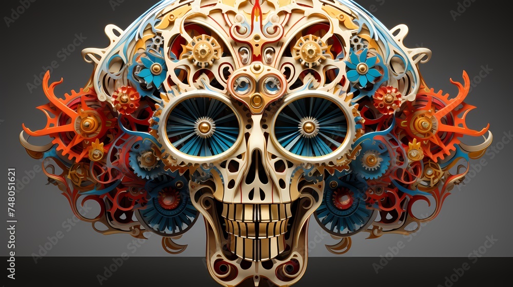 An artistic composition featuring a medical symbol in the shape of a ...