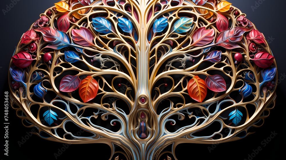 An artistic composition featuring a medical symbol in the shape of a ...