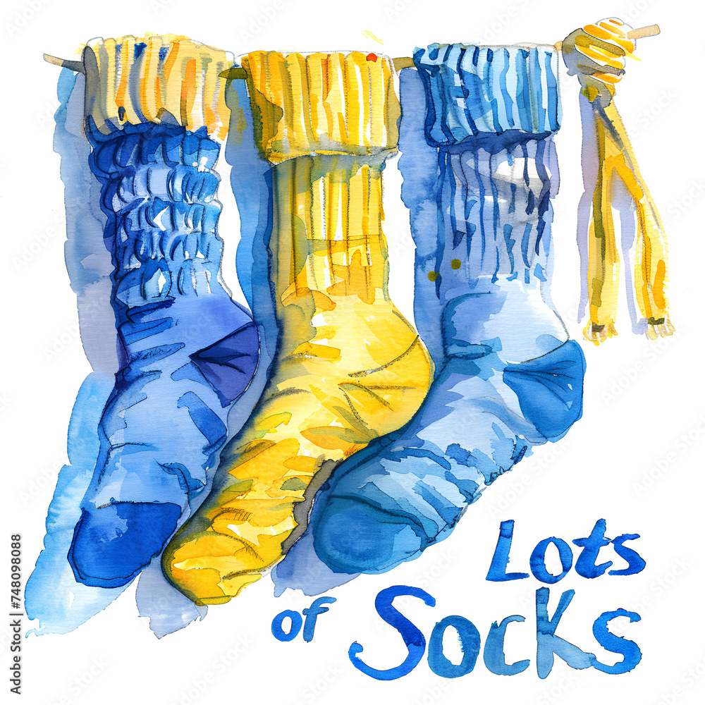 World Down Syndrome Day banner design ,Lots of Socks, mismatched pairs ...