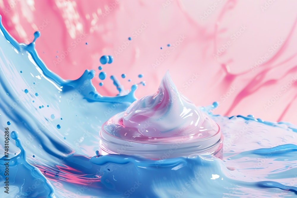 Facial long lasting face cream skin care cream. Skincare treatment ...