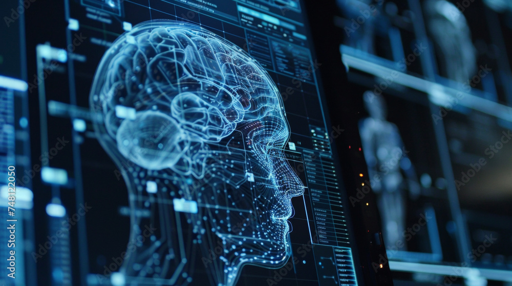 The intricate programming and coding displayed on a computer screen ...