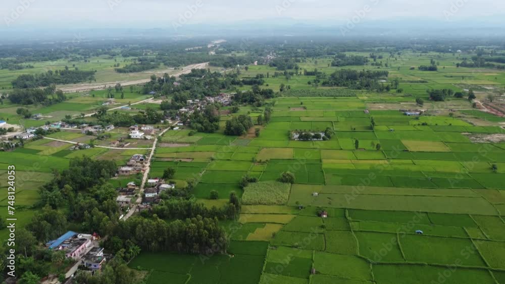Vidéo Stock A Local Village In Mahottari District Nepal. Beautiful ...