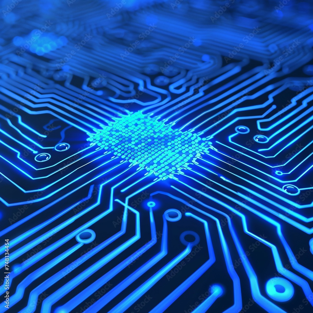 Secure login process with 2FA highlighted by neon blue digital patterns ...