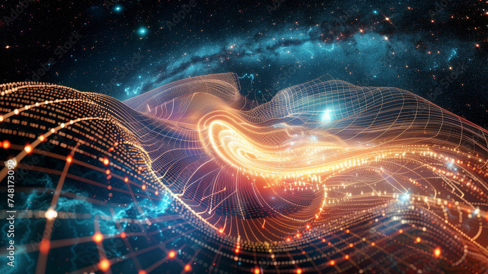 Harmonic Interplay: Exploring Waves and Function Spaces through Mathematics Stock Illustration ...